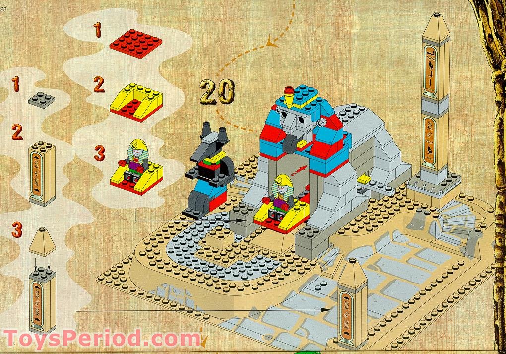 LEGO 5978 Sphinx Secret Surprise Instructions and Parts List