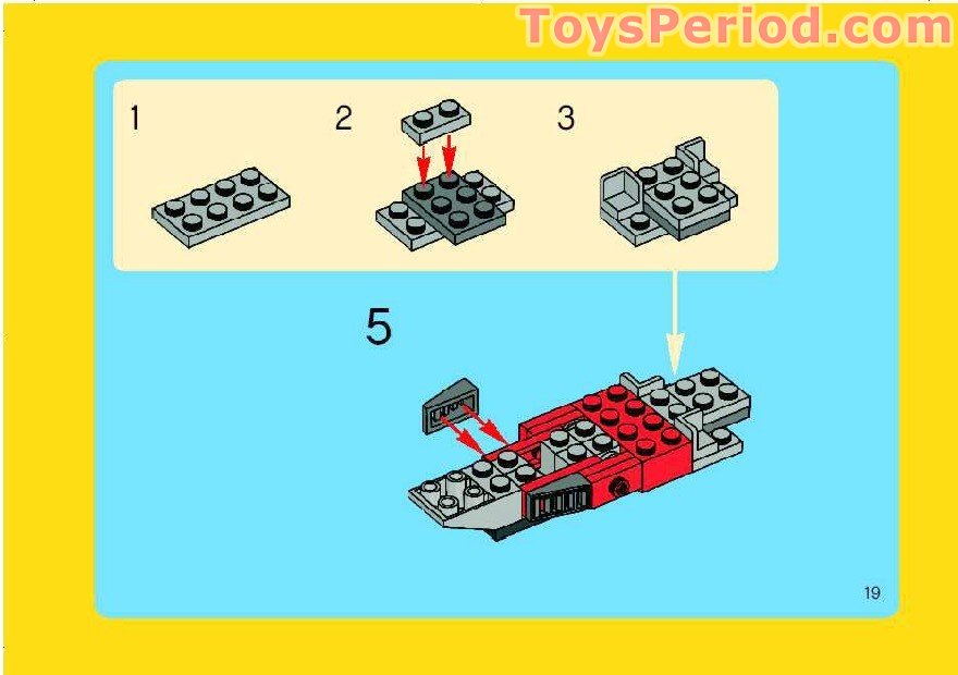 LEGO 6741 Mini Jet Instructions and Parts List