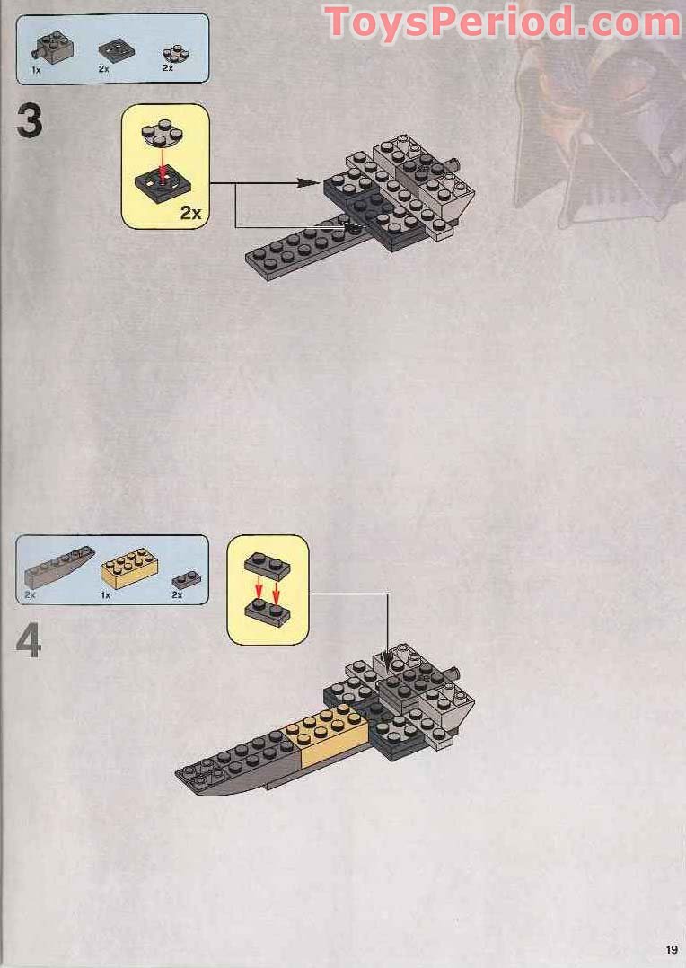 LEGO 7663 Sith Infiltrator Instructions and Parts List