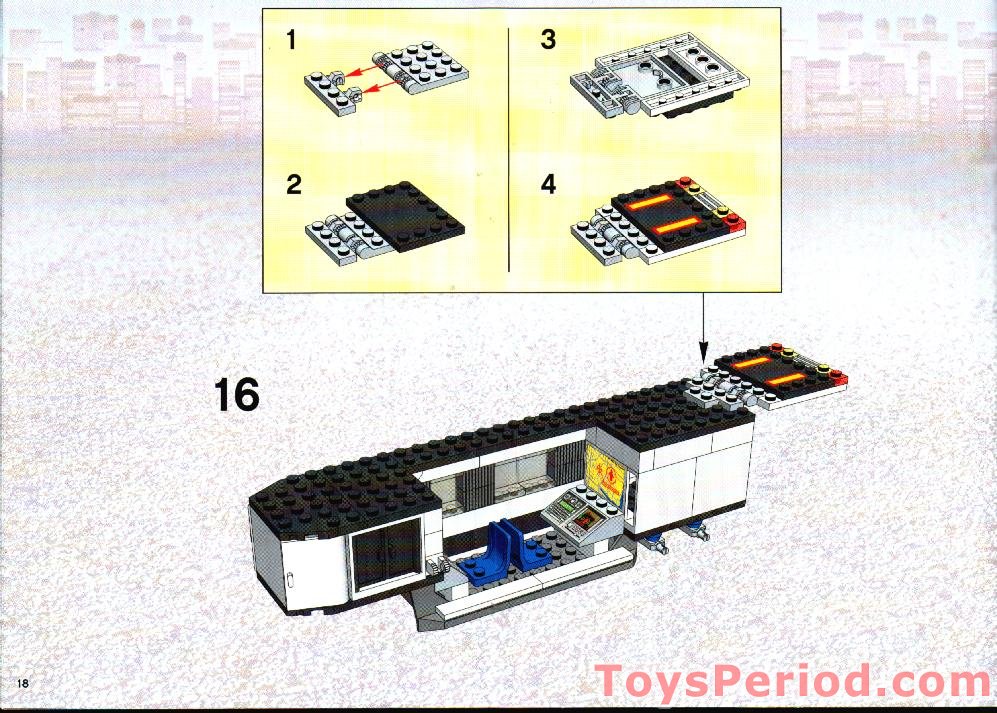 LEGO 7034 Surveillance Truck Instructions and Parts List
