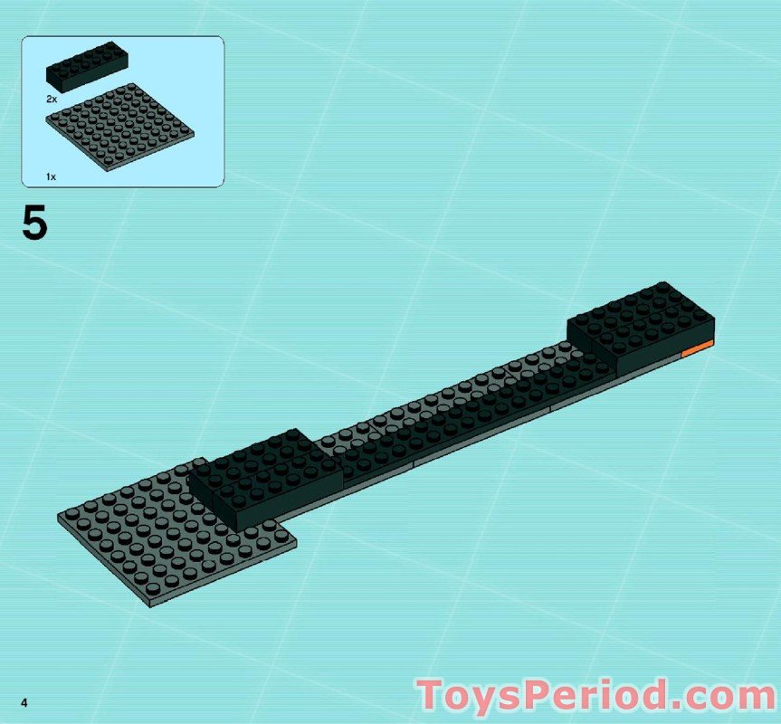 LEGO 8634 Mission 5: Turbocar Chase Instructions and Parts List