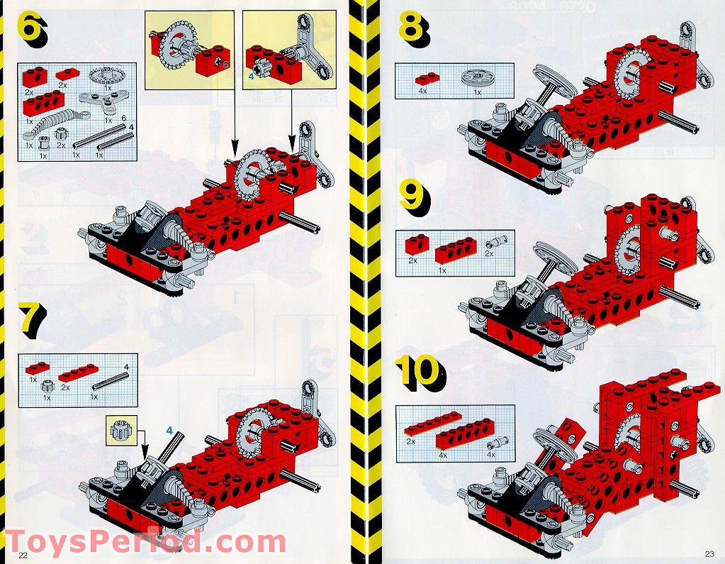 LEGO 8024 Universal Building Set Instructions and Parts List