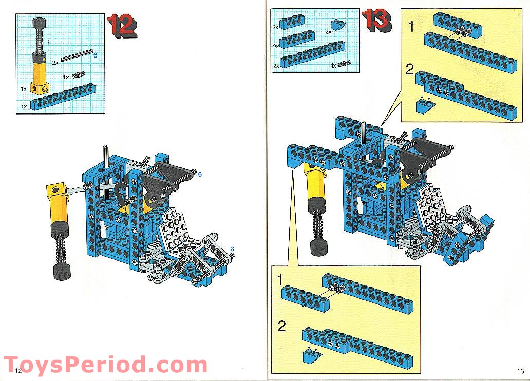 LEGO 8042 Pneumatic Set Instructions and Parts List