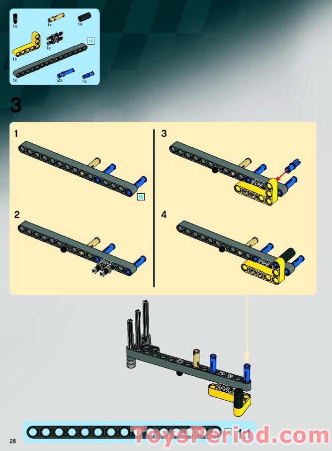 LEGO 8496 Desert Hammer Instructions and Parts List