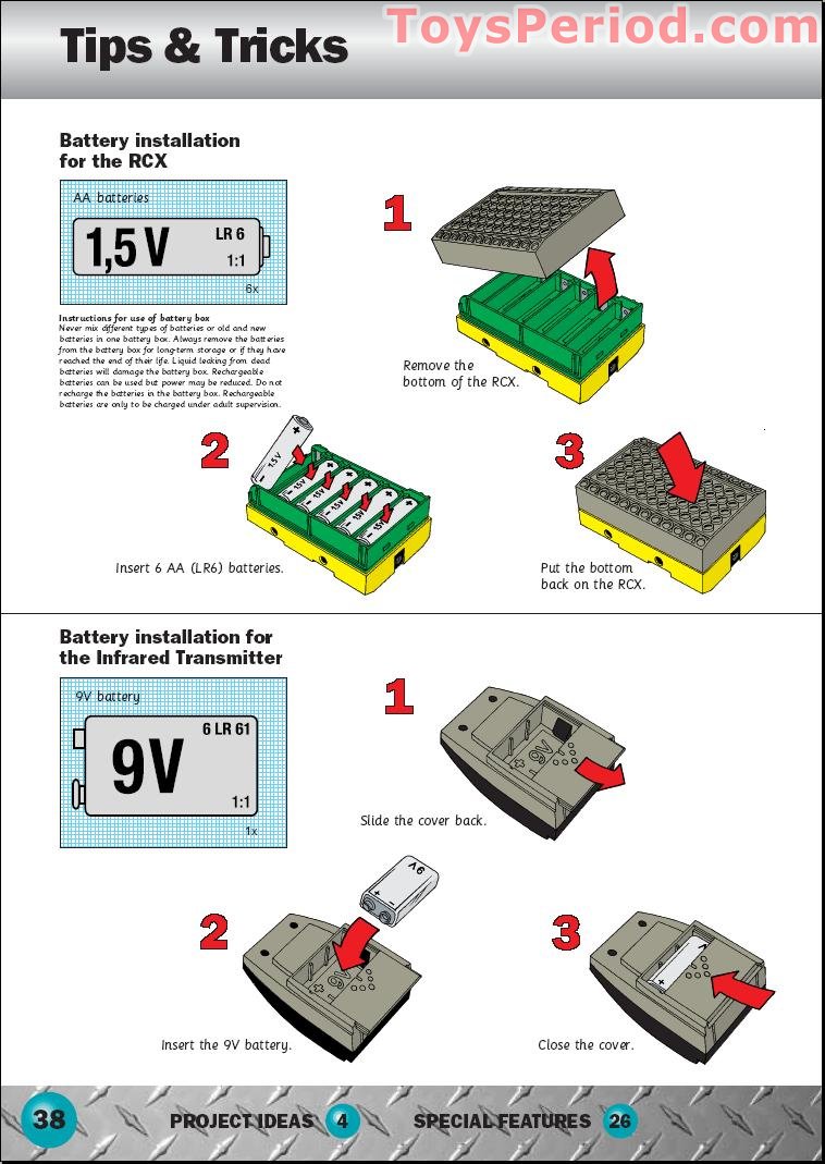 LEGO 9719 Robotics Invention System, Version 1.0 Instructions and Parts ...
