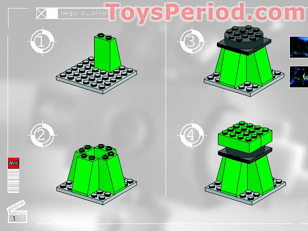 LEGO 1354 Dino Head Attack Instructions and Parts List