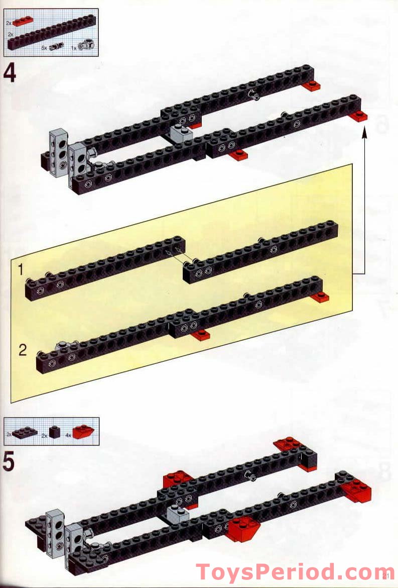 LEGO 5591 Mach II Red Bird Rig Instructions and Parts List