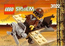 LEGO 3022 Plane of Hurrykain Instructions and Parts List