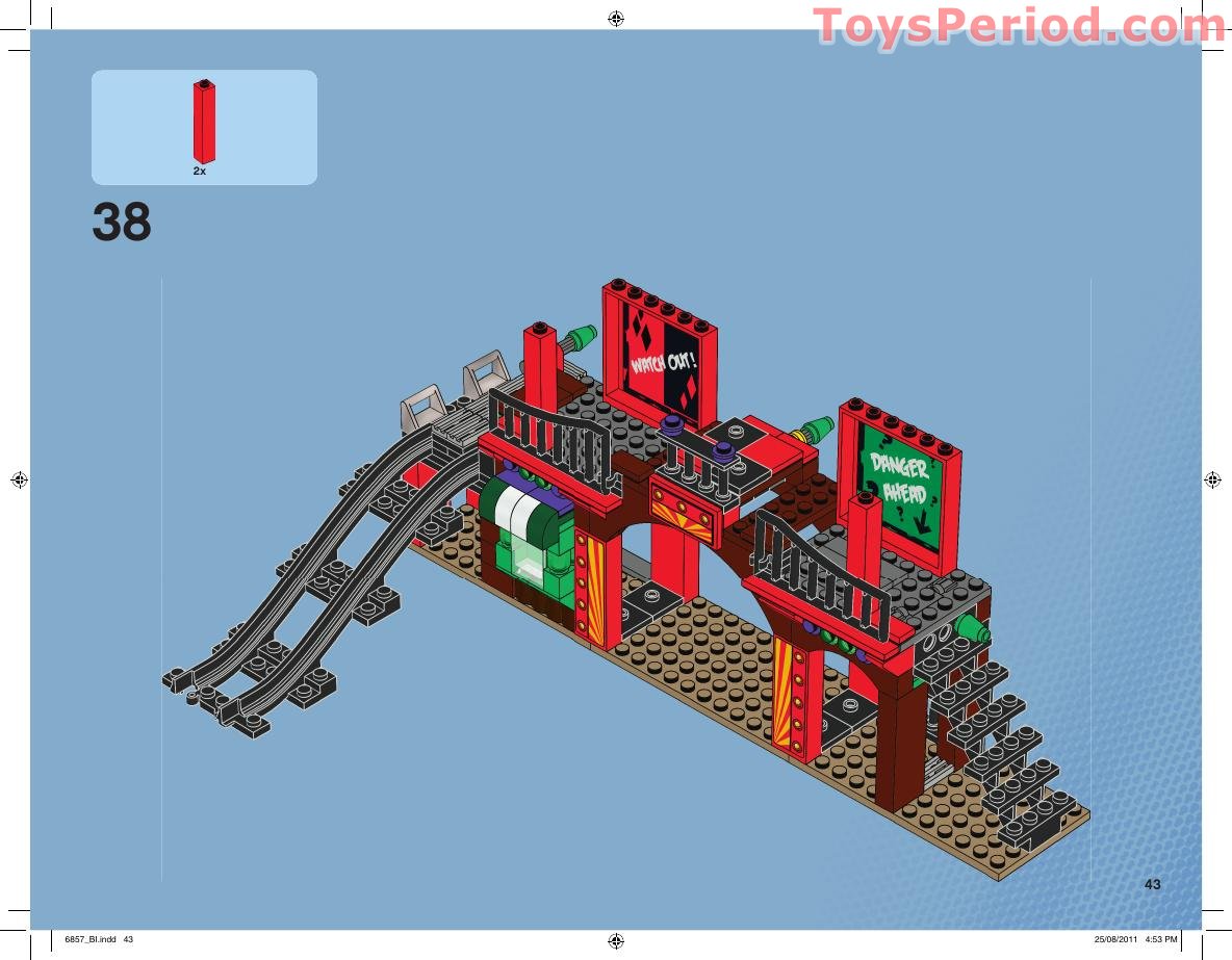 LEGO 6857 The Dynamic Duo Funhouse Escape Instructions and Parts List
