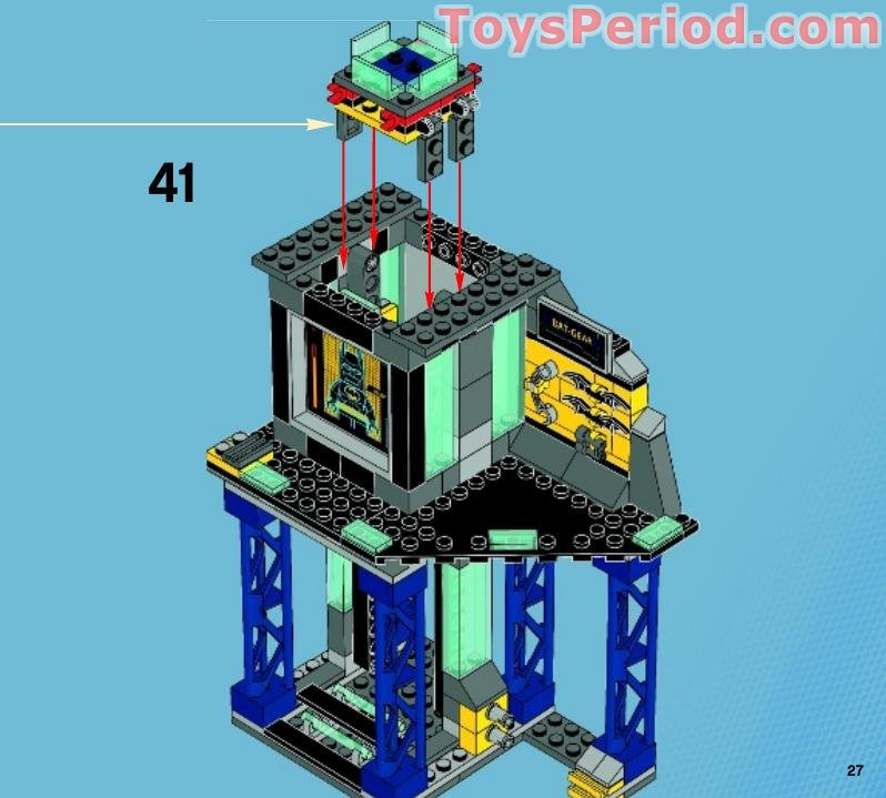 LEGO 6860 The Batcave Instructions and Parts List