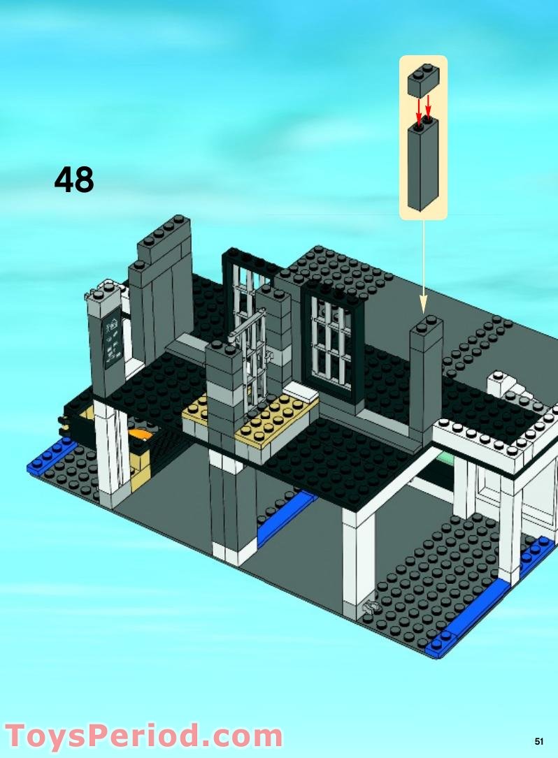 LEGO 7498 Police Station Instructions and Parts List