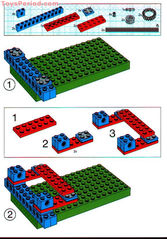 LEGO 1031 Building Instructions for Set 1030 Instructions and Parts List