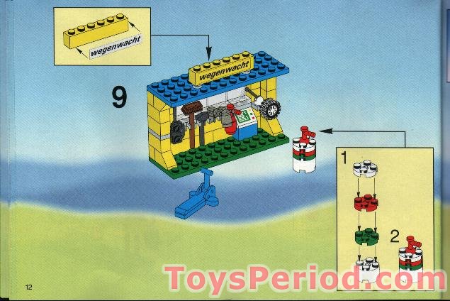 LEGO 2140 ANWB Roadside Assistance Crew Instructions and Parts List