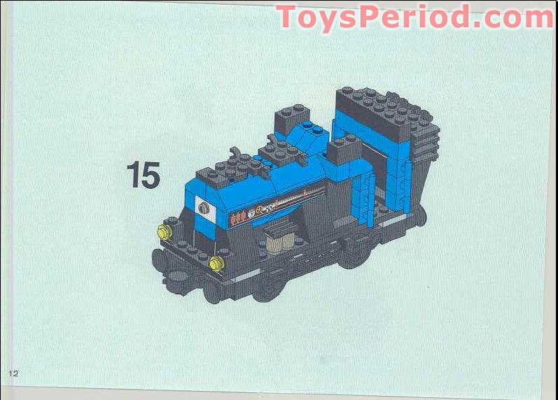 LEGO 3740 My Own Train - Small Engine Instructions and Parts List