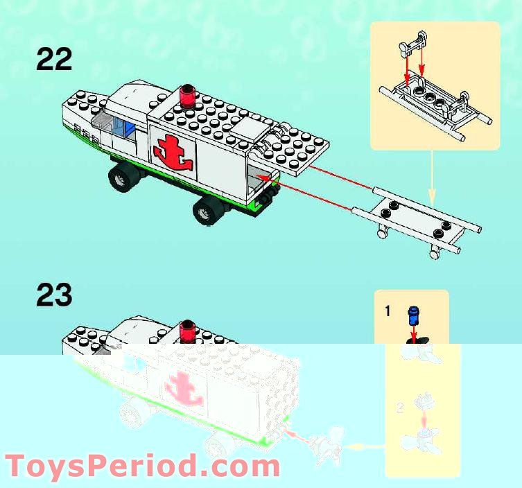 LEGO 3832 The Emergency Room Instructions and Parts List