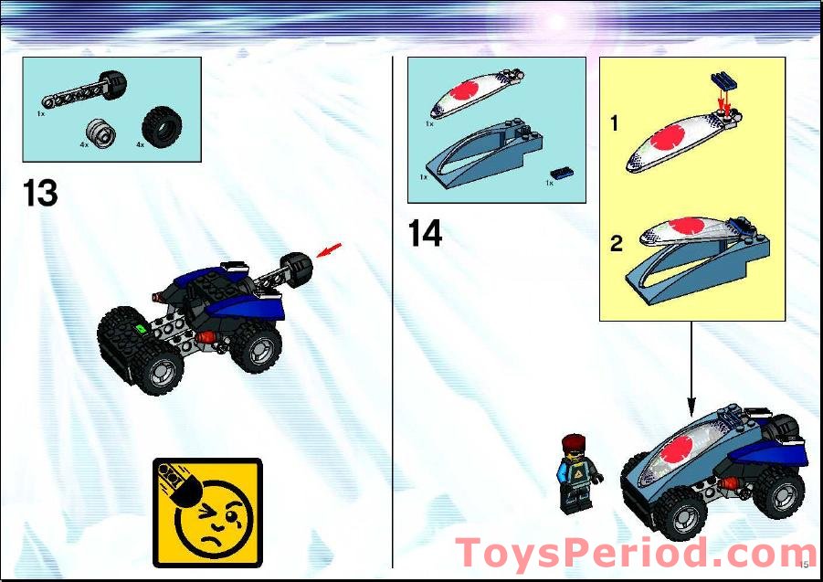 LEGO 4748 Ogel's Mountain Fortress Instructions and Parts List