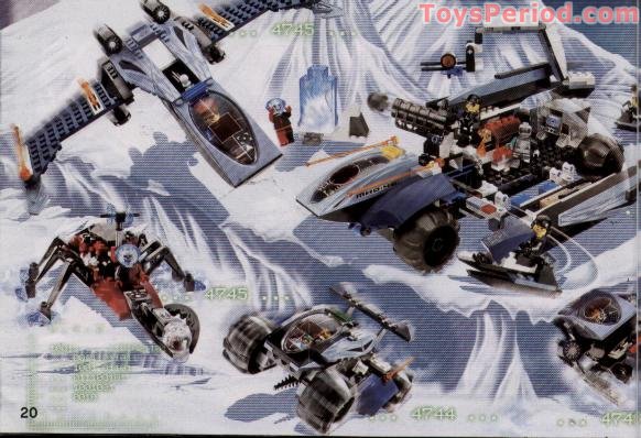 LEGO 4742 Chill Speeder Instructions and Parts List