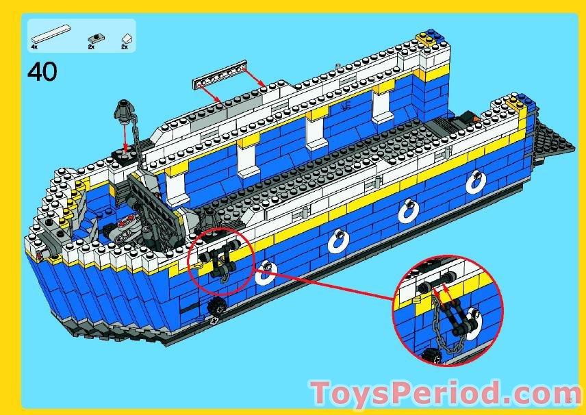 LEGO 4997 Transport Ferry Instructions and Parts List