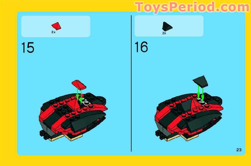 LEGO 4994 Fierce Creatures Instructions and Parts List