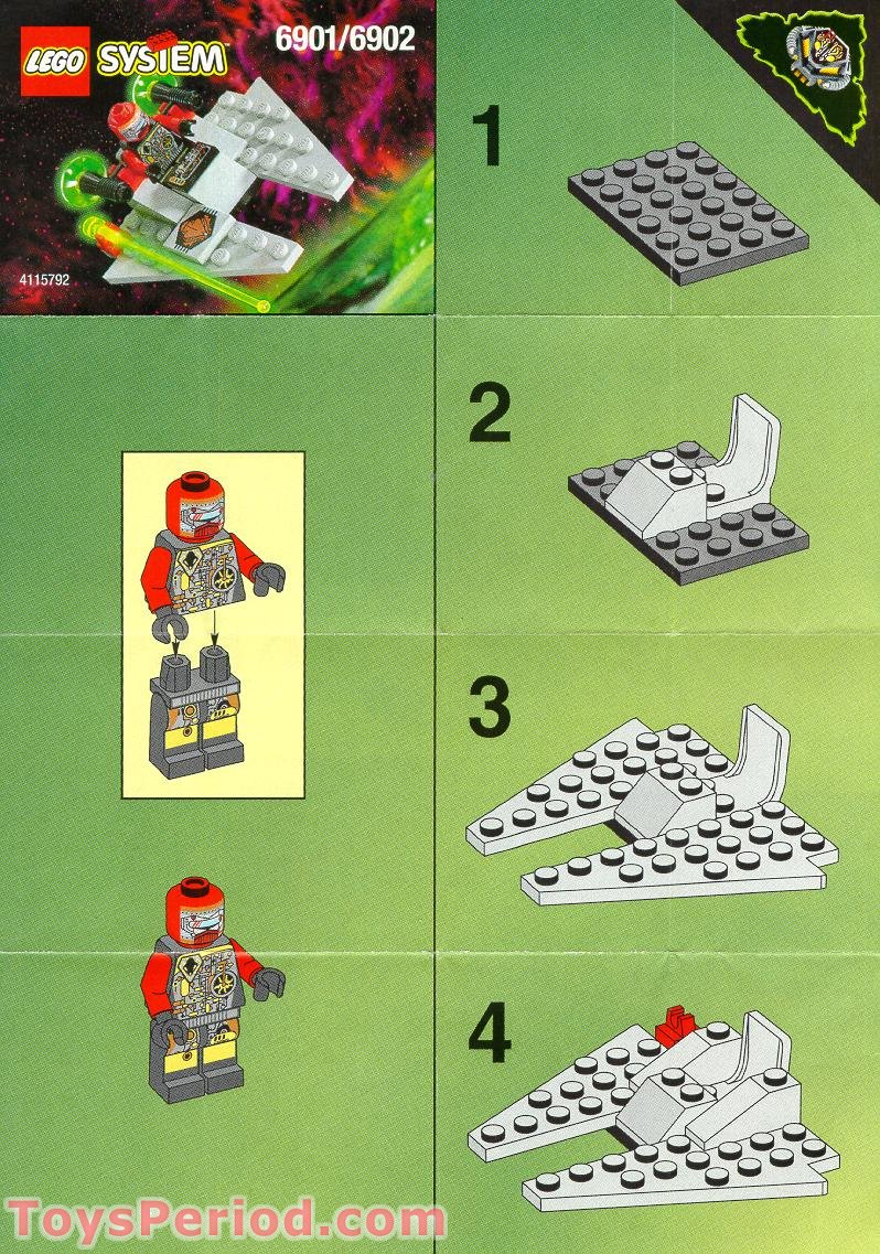 LEGO 6902 Space Plane Instructions and Parts List