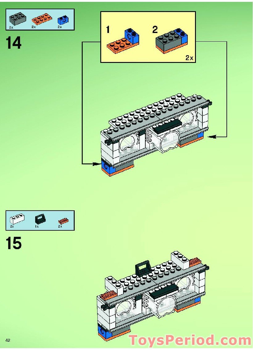 LEGO 7690 MB-01 Eagle Command Base Instructions and Parts List