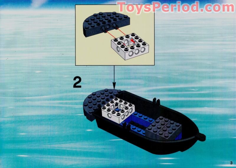 LEGO 7072 Captain Kragg's Pirate Boat Instructions and Parts List