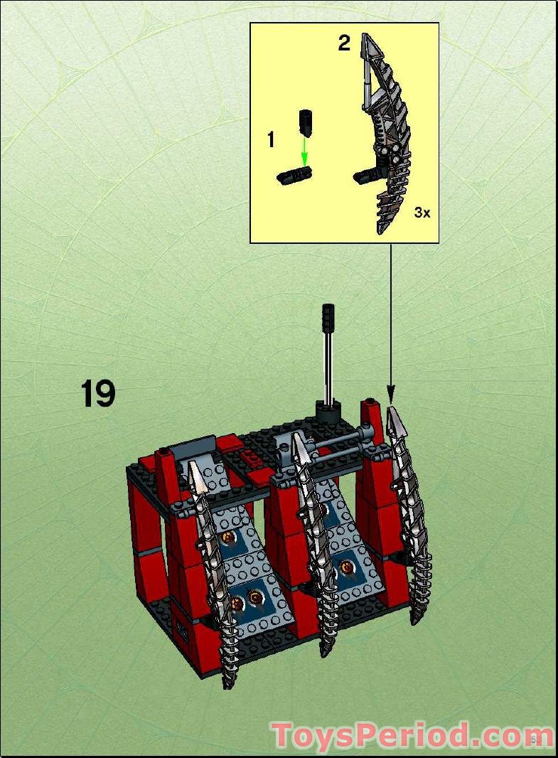 LEGO 8759 Battle of Metru Nui Instructions and Parts List
