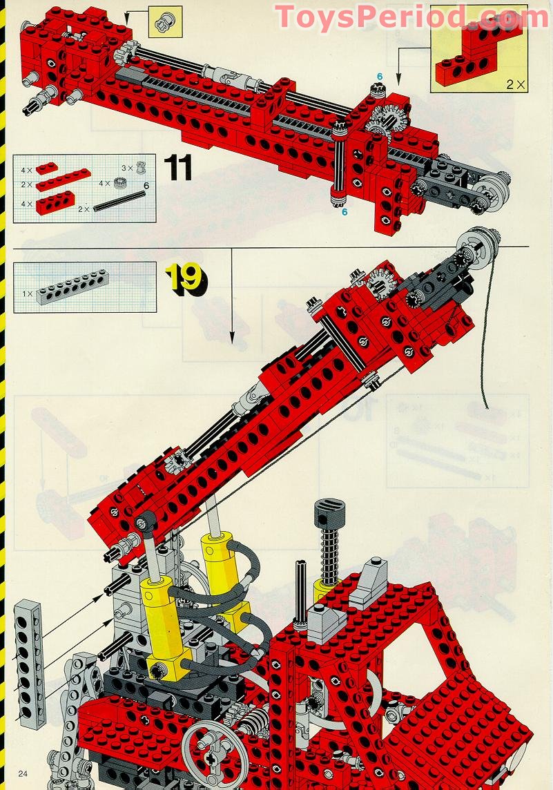 LEGO 8854 Power Crane Instructions and Parts List