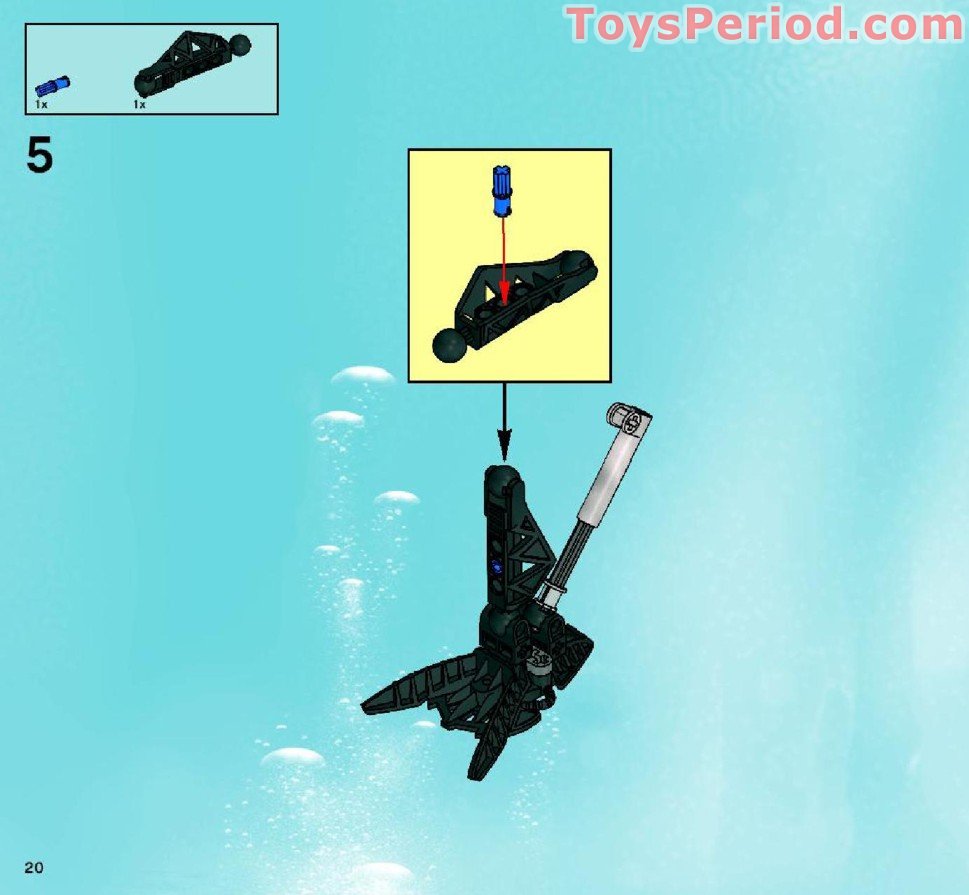 LEGO 8923 Hydraxon Instructions and Parts List