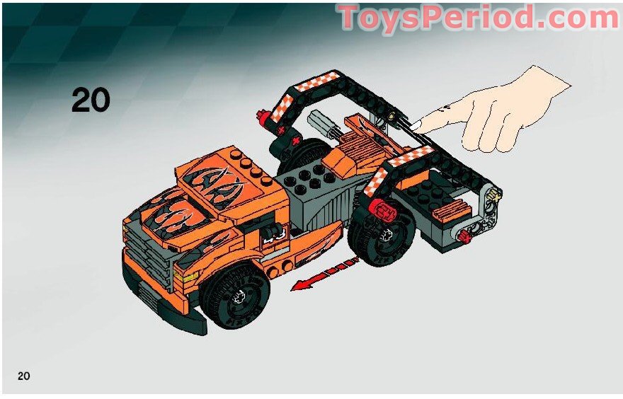 LEGO 8162 Race Rig Instructions and Parts List