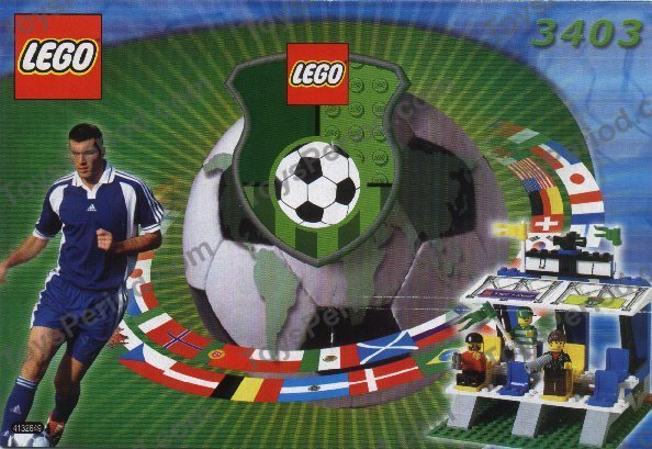 LEGO 3403 Fans' Grandstand with Scoreboard Instructions and Parts List