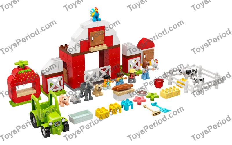 LEGO 10952 Barn, Tractor & Farm Animal Care Set Parts List