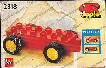 LEGO 2318 Pull Back Motor Set Parts List