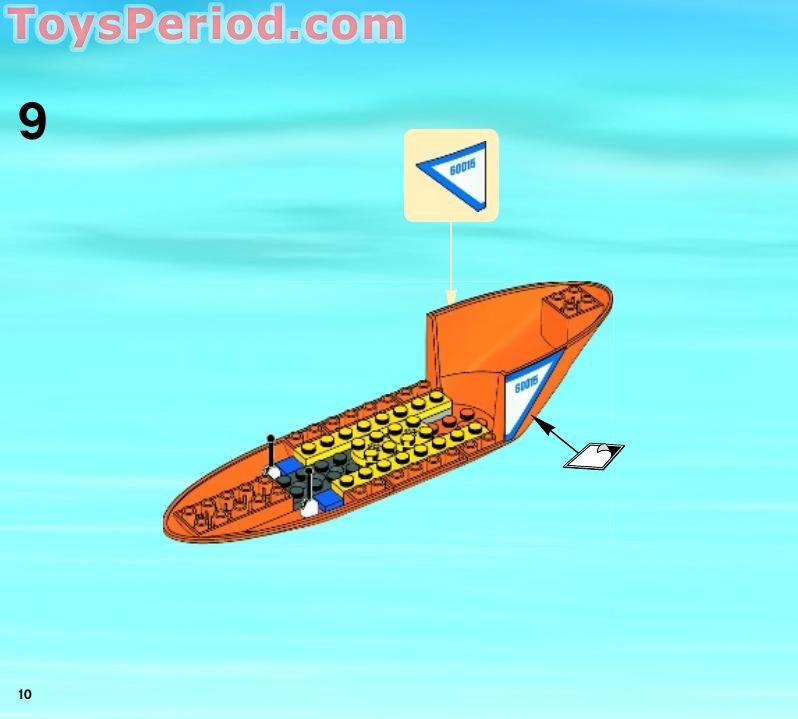 LEGO 60015 Coast Guard Plane Instructions and Parts List