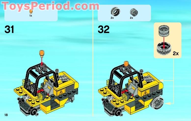 LEGO 60022 Cargo Terminal Instructions and Parts List