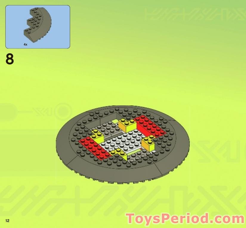 LEGO 7065 Alien Mothership Instructions and Parts List