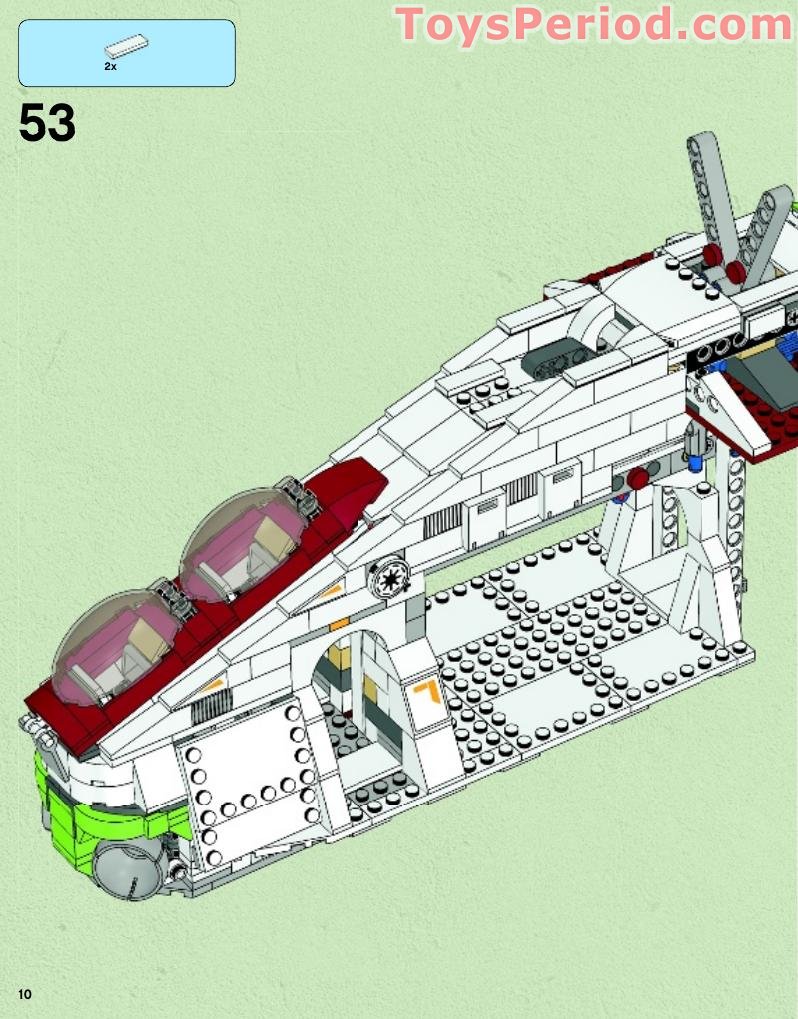 LEGO 75021 Republic Gunship Instructions and Parts List