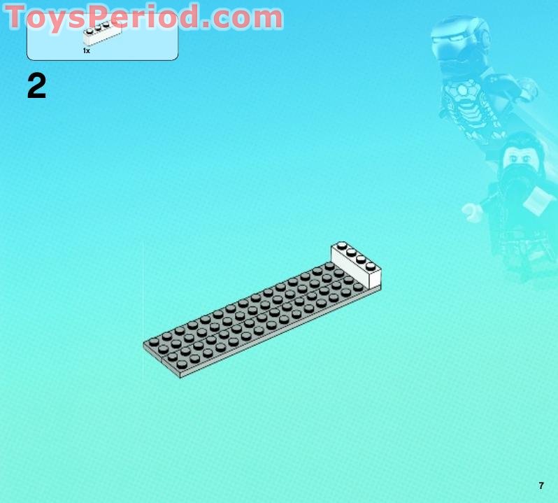 LEGO 76007 Iron Man: Malibu Mansion Attack Instructions and Parts List