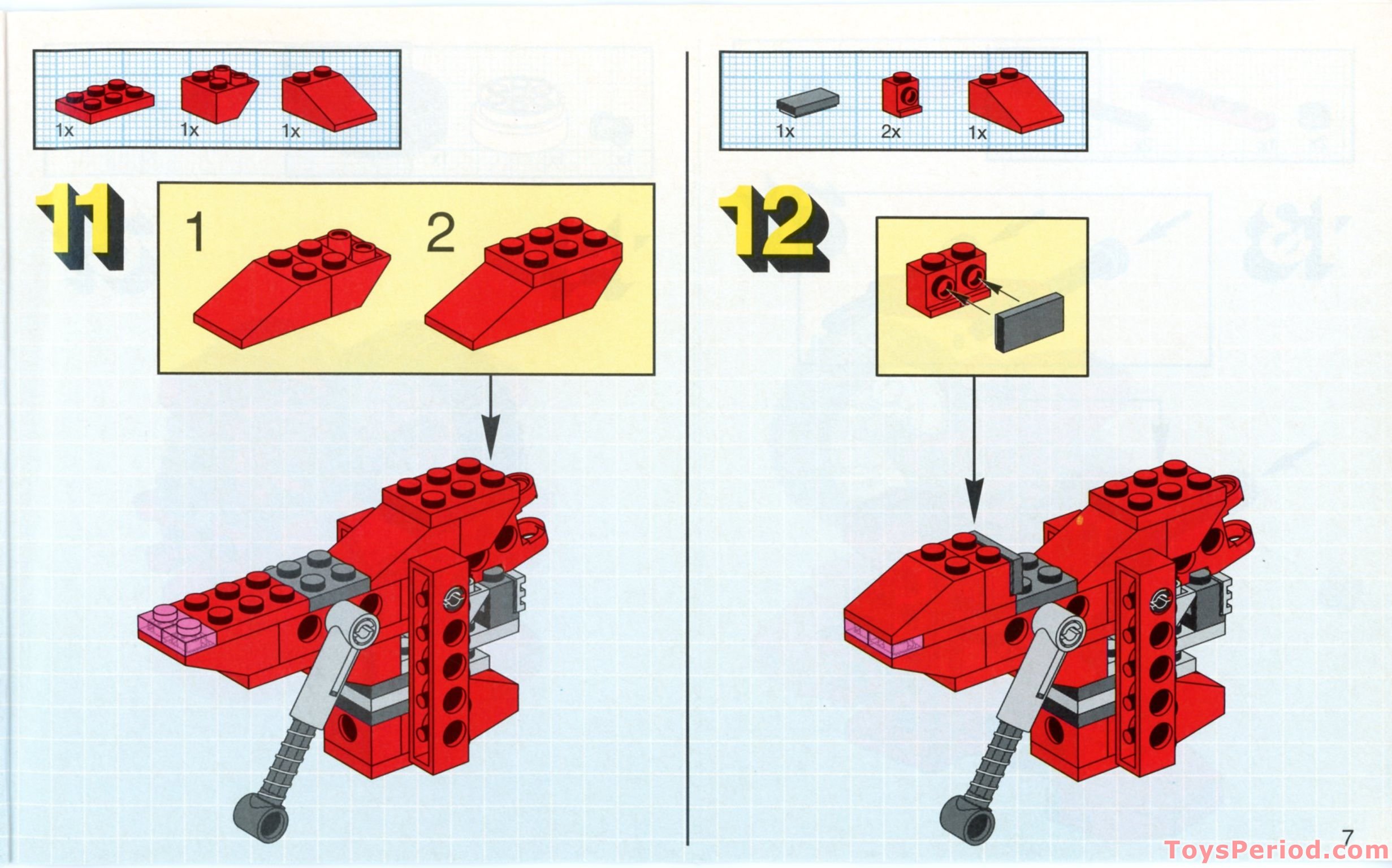 LEGO 8210 Nitro GTX Bike Instructions and Parts List