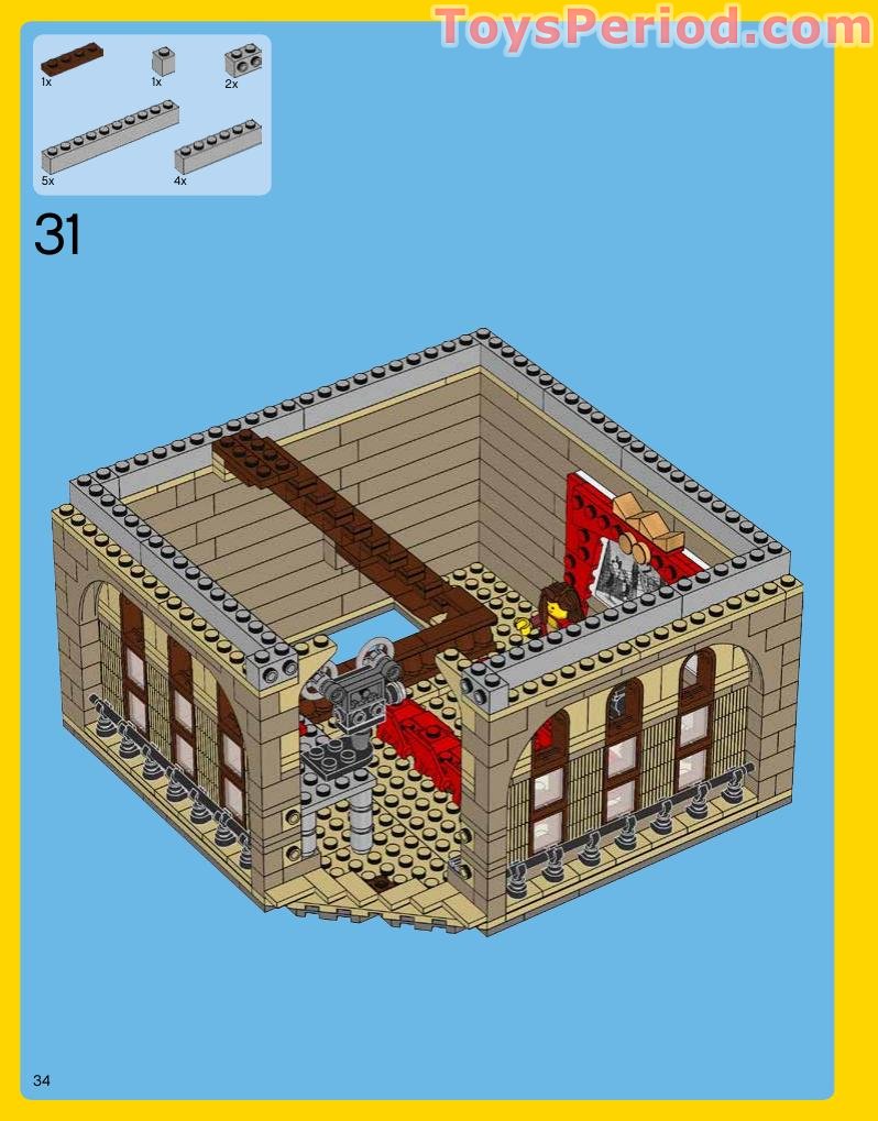 LEGO 10232 Palace Cinema Instructions and Parts List