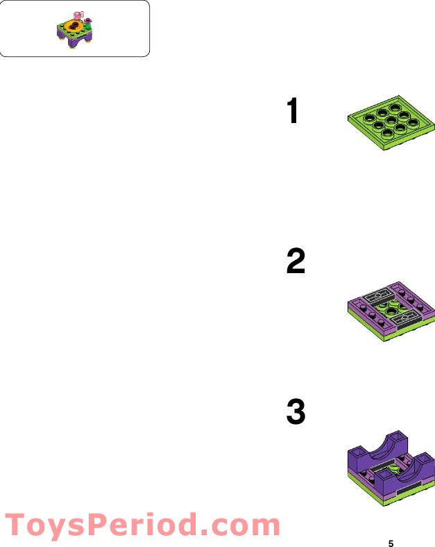 LEGO 4625 LEGO Pink Brick Box Instructions and Parts List