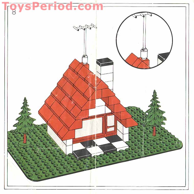 LEGO 344-1 Bungalow Instructions and Parts List