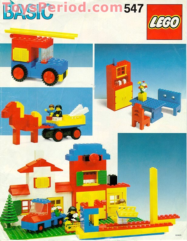LEGO 547 Basic Building Set Instructions and Parts List