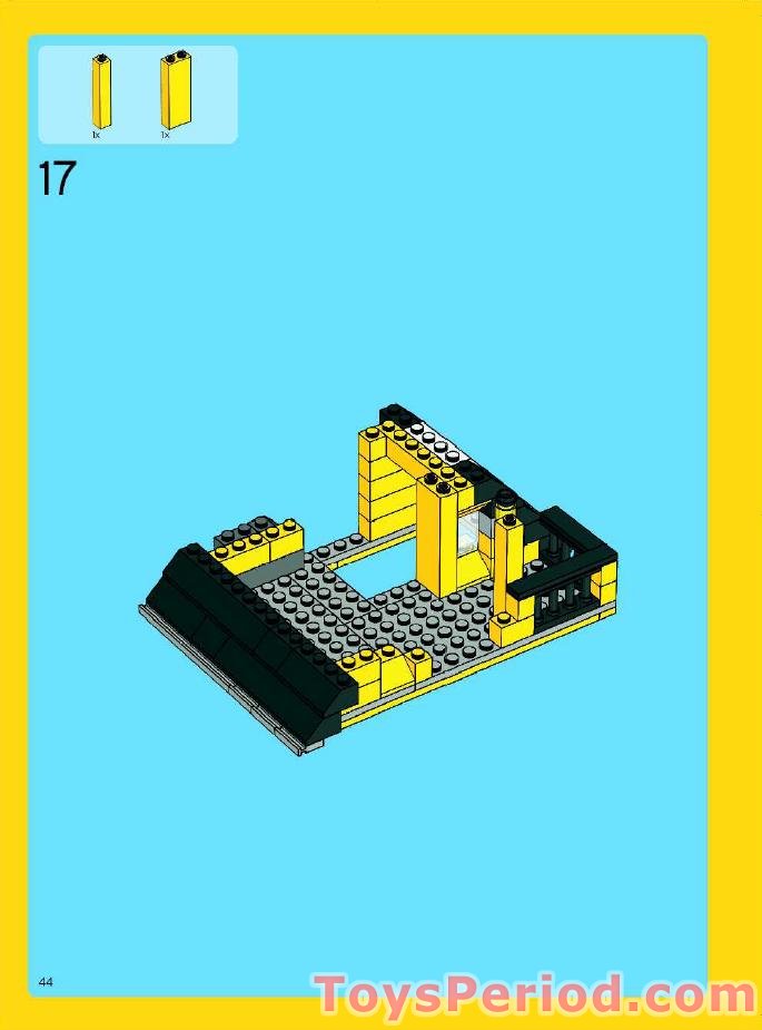 LEGO 4996 Beach House Instructions and Parts List