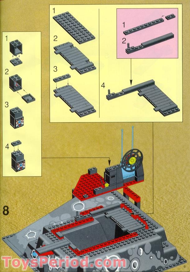 LEGO 6959 Lunar Launch Site Instructions and Parts List