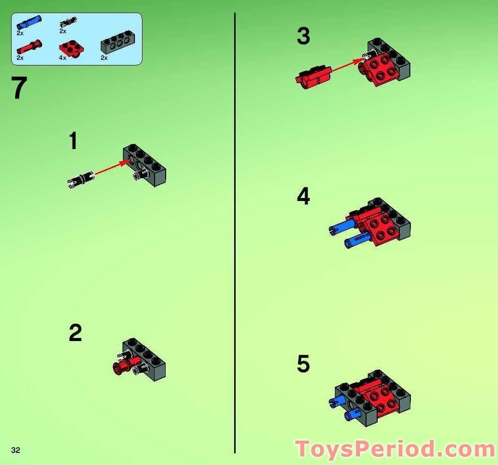 LEGO 7646 ETX Alien Infiltrator Instructions and Parts List