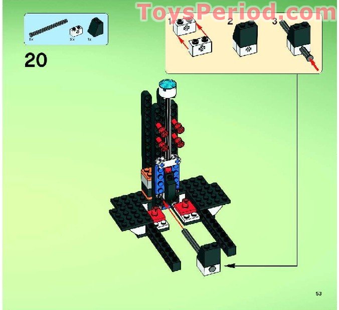 LEGO 7644 MX-81 Hypersonic Operations Aircraft Instructions and Parts List