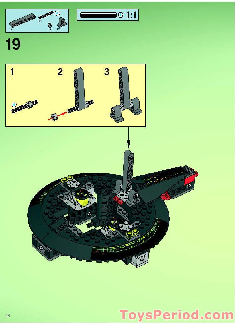 LEGO 7691 ETX Alien Mothership Assault Instructions and Parts List