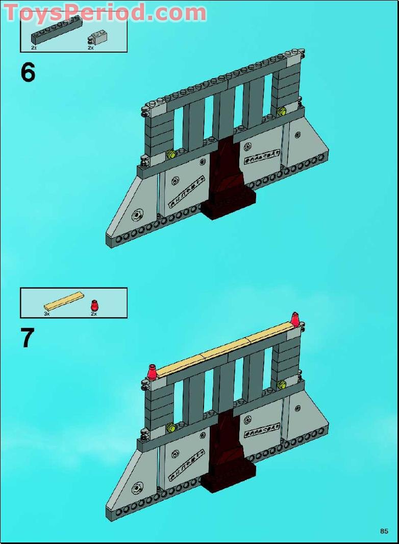 LEGO 7709 Sentai Fortress Instructions and Parts List