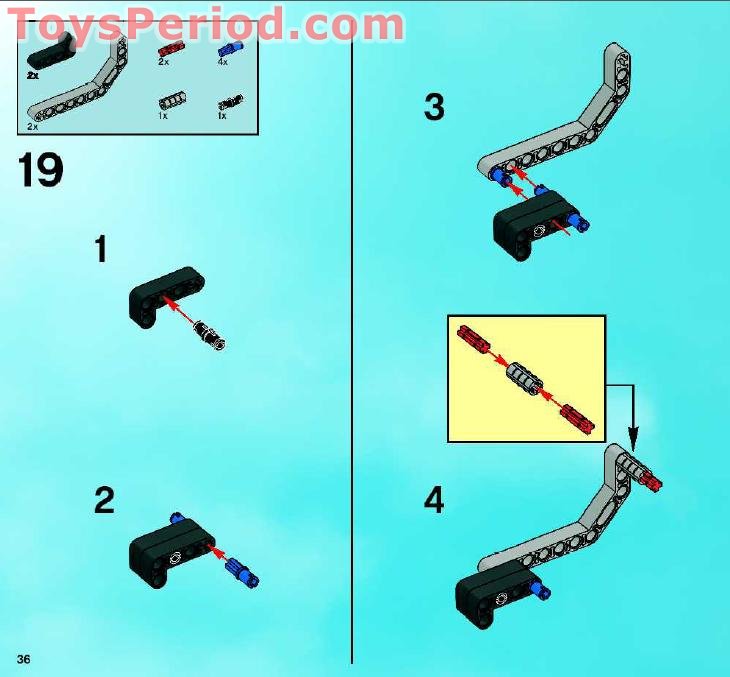 LEGO 8106 Aero Booster Instructions and Parts List